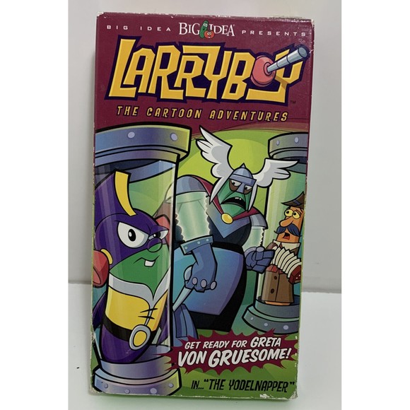 Media | Veggietales Larryboy Vhs Video Tape Greta Von Gruesome In Yodel ...
